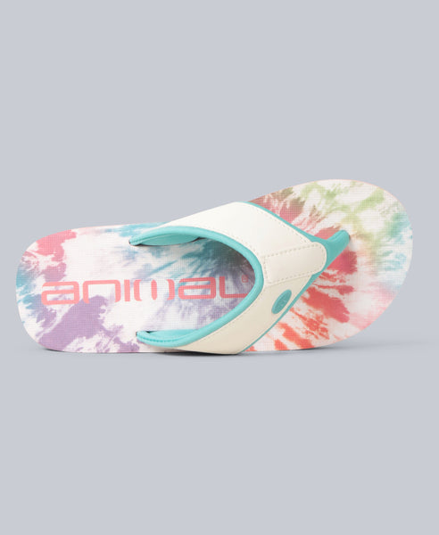 Swish Kids Flip-Flops - White – Animal