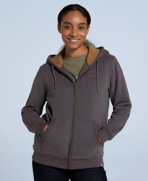 Zuri Womens Hoodie - Taupe – Animal