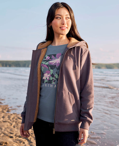 Zuri Womens Hoodie - Taupe – Animal