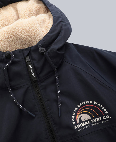 Hazey Mens Waterproof Beach Parka - Dark Blue – Animal