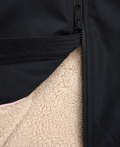 Hazey Womens Waterproof Beach Parka - Black – Animal