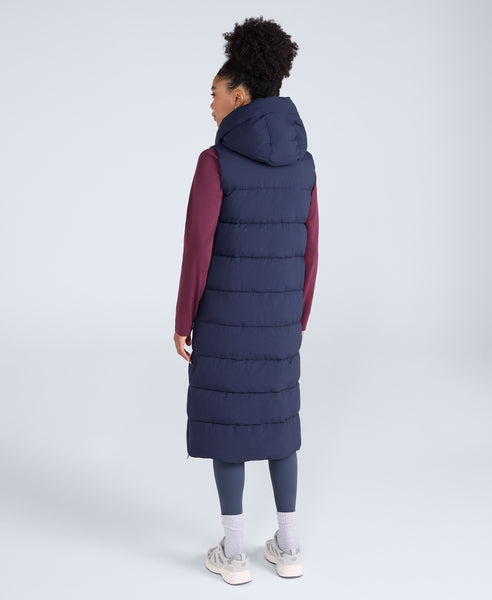 Comfort Zone Womens Longline Gilet - Navy – Animal