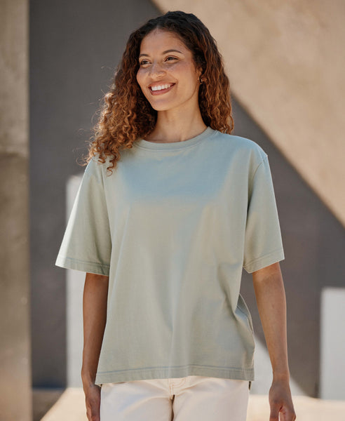 Idol Womens Relaxed Fit T-Shirt - Pale Green – Animal