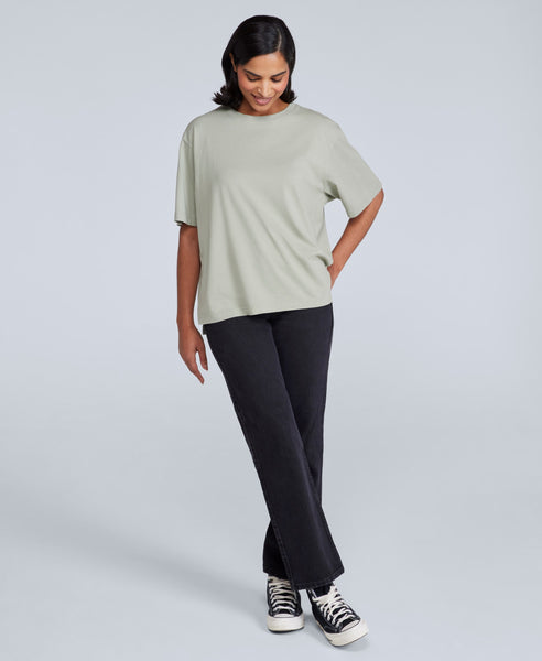 Idol Womens Relaxed Fit T-Shirt - Pale Green – Animal