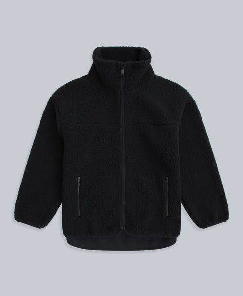 Anna Womens Borg Full Zip Fleece - Black – Animal
