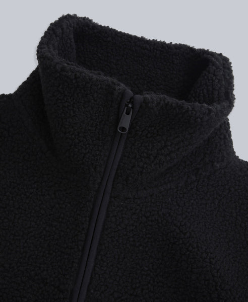 Anna Womens Borg Full Zip Fleece - Black – Animal