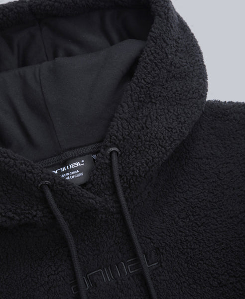 Womens Fleece Hoodie - Black – Animal
