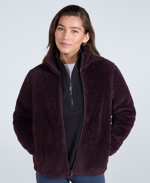 Teddy Womens Full Zip Fleece - Berry – Animal