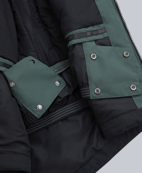 Zephyr Mens Waterproof Snow Jacket - Green – Animal